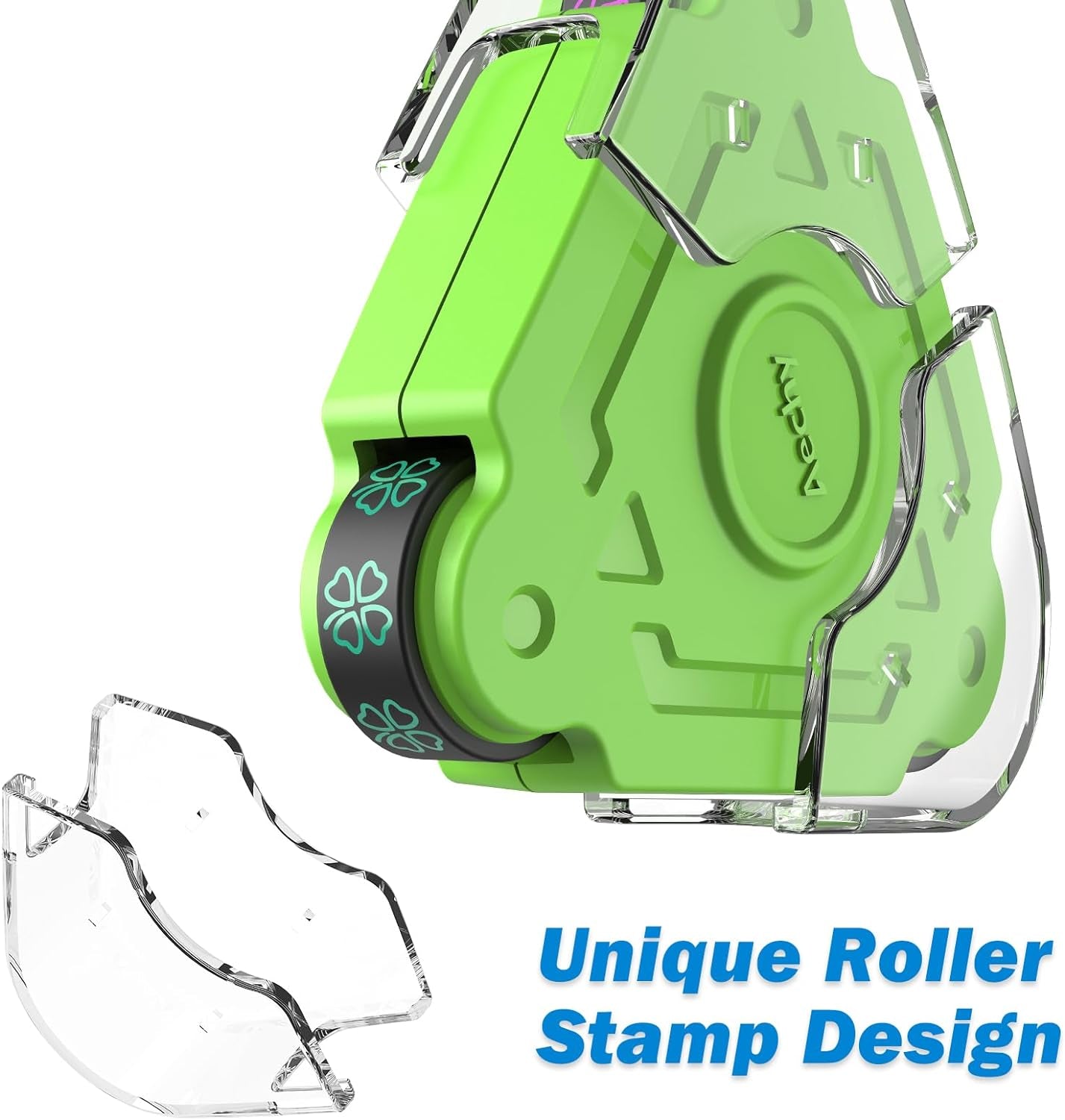 Curve Roller Stamp for Crafts, Triple Tip Stamp with 9 Colors & 9 Patt ...